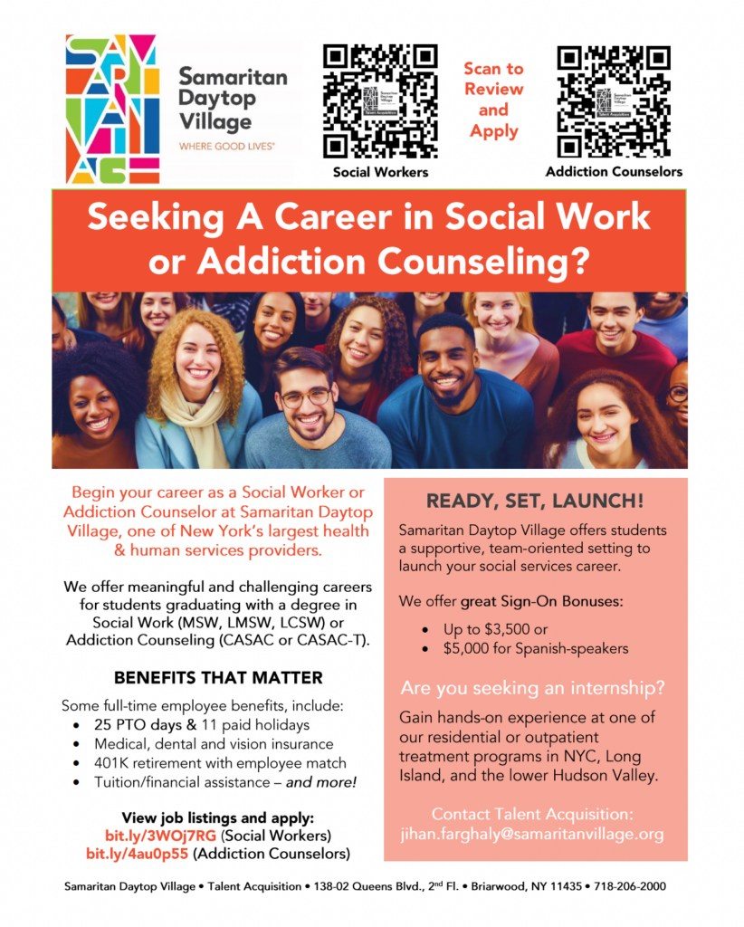 Samaritan Daytop Village | Explore Careers USA